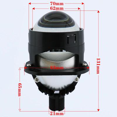 新款E3Classic汽车远近一体LED双光无损透镜大灯2.5寸强聚