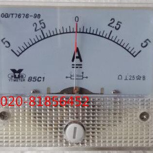 正负直流电流表85C1+-5A 正负5A 10A 15A 20A 85C1-A GB/T7676-98