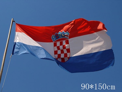现货包邮90*150cm 3*5ft 克罗地亚国旗 Croatia Flag
