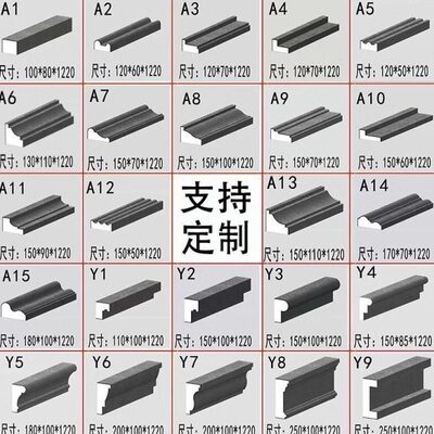 eps外墙装饰线条新款窗套线檐线腰线浮雕罗马柱梁托别墅可定制