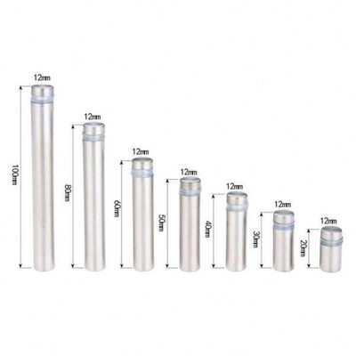 10Pcs/lot 12mm Stainless Steel Advertisement Standoffs Bolts