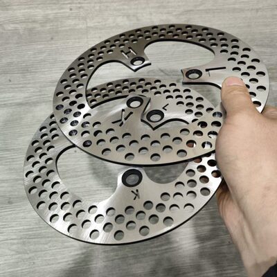 电摩改装配件碟刹盘12寸3孔超大飞机声蜂窝小猴子mbs刹车盘