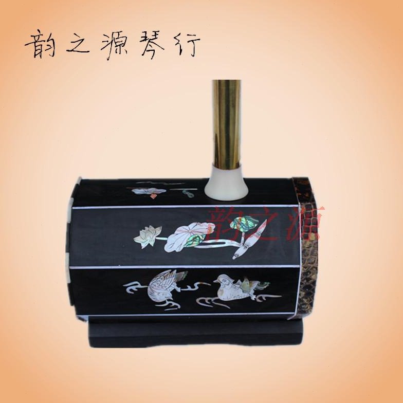 四胡乐器 专业蒙古低音四胡 高档黑檀贝雕低音四胡 配件齐全
