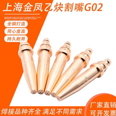 上海金凤牌G02等压式半自动乙炔 机用割咀 火焰切割机割嘴1-7号