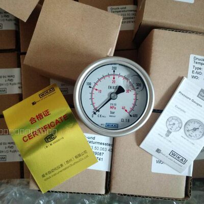 WIKA 233.50.063 EN837-1波登管全不锈钢耐震压力表 现货库存