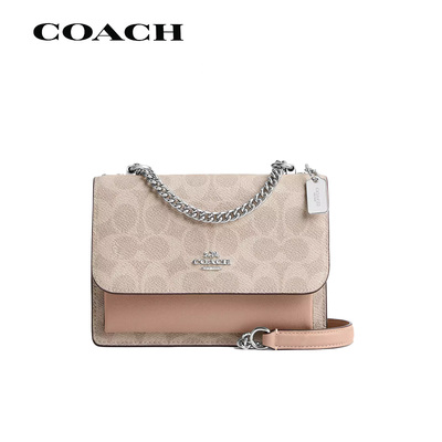 COACH/蔻驰女士单肩包Klare18时尚链条包搭扣潮流单肩风琴包CW206