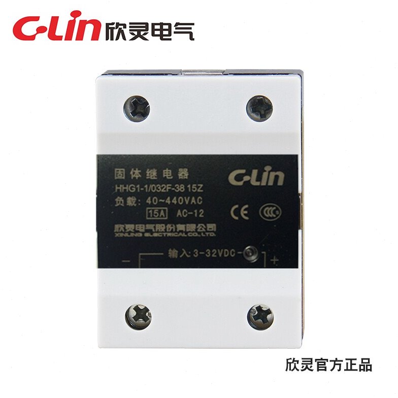 C-Lin欣灵 单相固态继电器HHG1-1/032F-38 15Z(15A) SSR-15DA