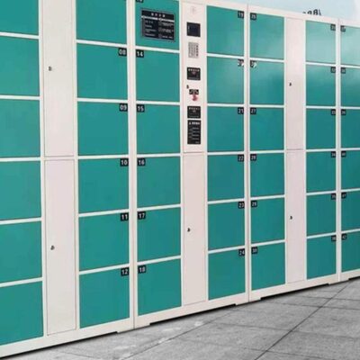 超市条码智能存包柜指纹密码寄存柜人脸识别电子储物柜手机存放1