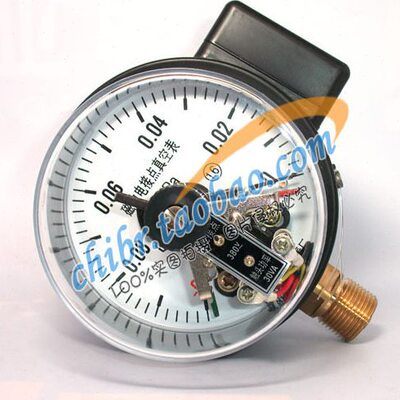 宏盛YXC ZXC-100磁助式电接点真空表-0.1-0MPA 真空电接点压力表