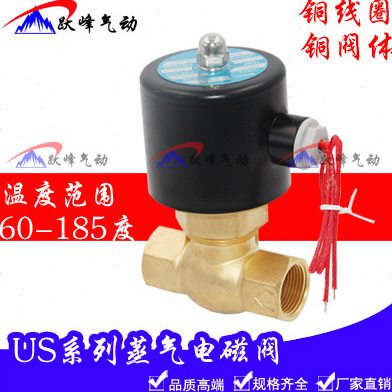 二301.5耐高温0气S位40 U 寸402二圈-蒸L全铜电磁阀铜线水阀通-