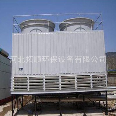 玻璃钢方形逆流式冷却塔 超低噪音冷却塔厂家  100T工业冷水塔