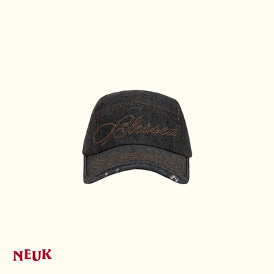NEUK「Aphrodite‘s Blessed」磨破水洗刺绣牛仔帽 五页帽