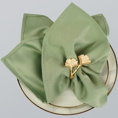 高档环圈餐桌垫餐巾方巾折西餐垫口布店布定制防水纯色餐厅扣花酒