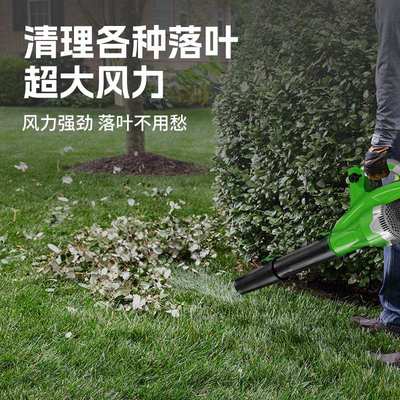 外贸锂电暴风机21V暴力涡轮吹风机42V双电池家用大风力吹叶鼓风机