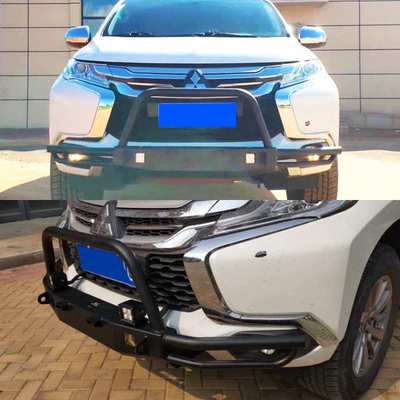 适用2015-2019 PAJERO sport帕杰罗劲畅简易款前杠  BAR带灯款