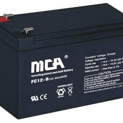 MCA蓄电池FC12-9 12V9AH 后备电源  数据基站  直流通信