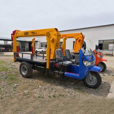 农村建房小型三轮吊车 园林绿化三轮随车吊 背树用三马子平板吊