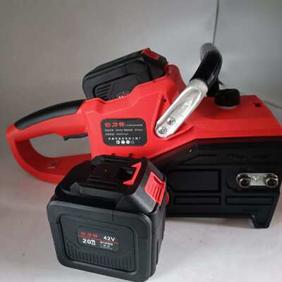 JKS锂电锯充电式大功率电链锯小型多功能家用户外锯树砍树伐木锯