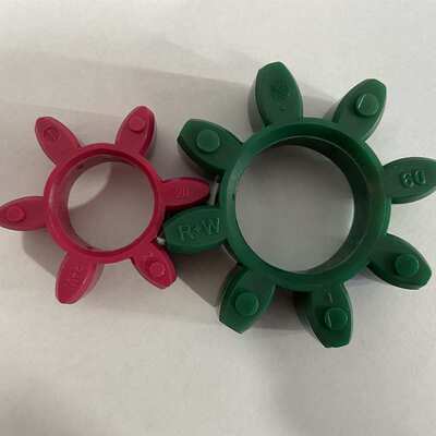 R+W梅花联轴器胶垫RAHMER+JANSEN聚氨酯弹性体ROTE墨绿色星型接手