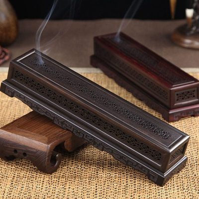 黑檀木香炉卧香盒檀香炉线香炉焚香炉家用室内香薰炉线香盒卧香炉