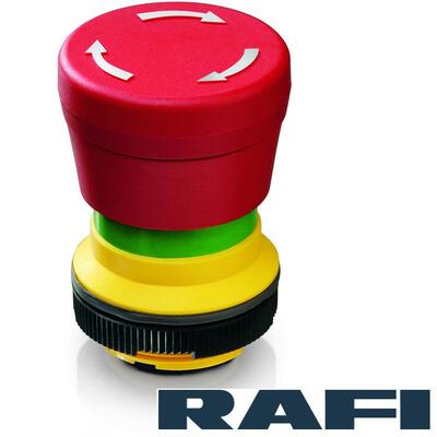 进口急停开关厂家RAFI Electronics超薄急停按钮开关型号1.30.273