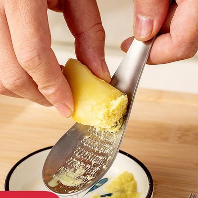 家用304不锈钢研磨勺姜蓉姜泥研磨器生姜手动蒜泥磨大蒜
