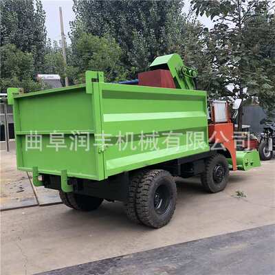 养殖棚舍柴油铲粪车牛场清理干湿清粪车四驱四轮液压粪便除粪机