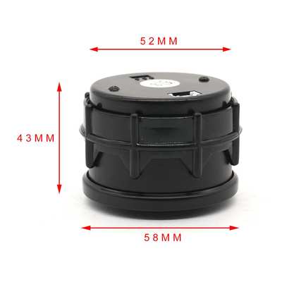 汽车改装车用仪表转速表水温表涡轮表52MM数显2inch 12V二合一表