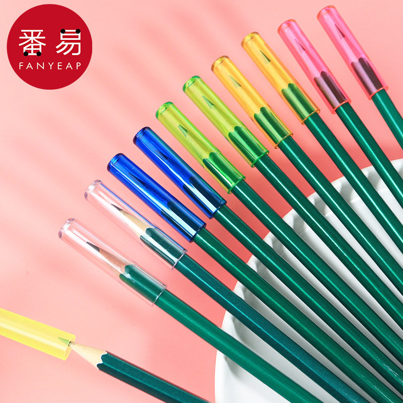 铅笔套A1zzn001-笔帽透明铅笔头盖笔尖保护套儿童小学生笔盖加