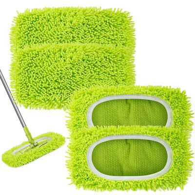 Reusable Mop Pads Microfiber Dry Wet Sweeping Cloths