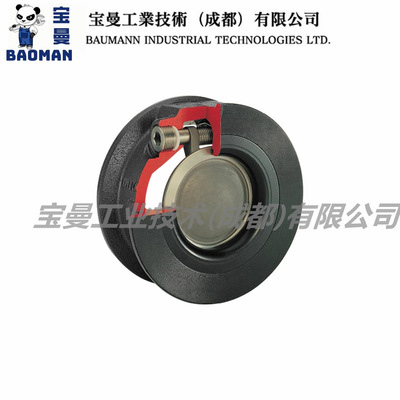 全新艾默生Keystone凯斯通F86高流量铸铁簧压摆动式对夹止回蝶阀