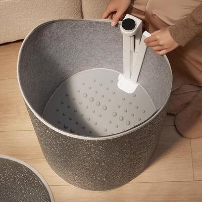 爱登免水足浴盆智能加热按摩泡脚桶全自动家用高深足疗养生暖脚宝