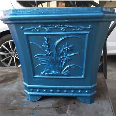 四方福字水泥花盆模具制品自制塑料混凝土园林盆景欧式花瓶盆栽