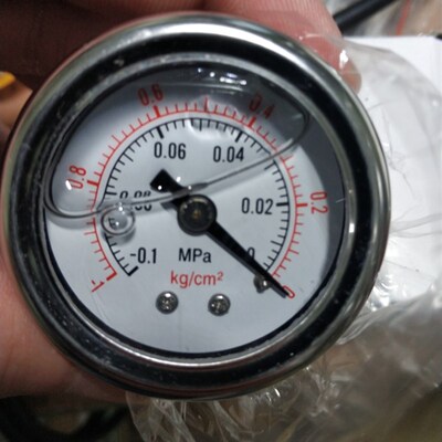YN60Z YN40Z轴向耐震压力表 -0.1-0MPa 耐震真空表(R1/4)