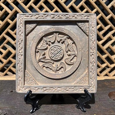 中式王家大院砖雕摆件花窗瓦当浮雕影壁五福捧寿非遗文创会议礼品