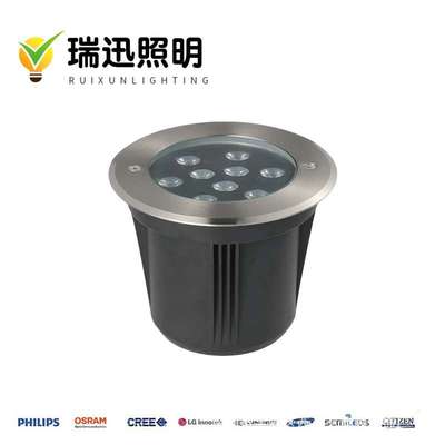 3W6W9W12W15W18W24W36W防水LED全不锈钢地埋灯 圆形水下埋地灯