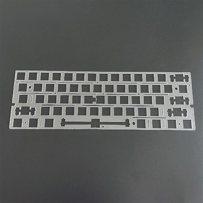 Wooting 60HE定位板pc  pom  fr4  黑色沉金定位板送螺丝柱