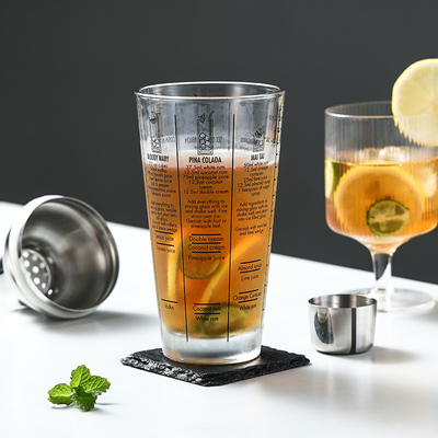 玻璃雪克杯调酒器套装奶茶店专用手打柠檬茶制作摇暴打手摇杯4469