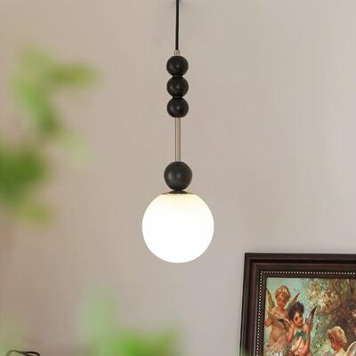 法式中古床头吊灯美式复古房间卧室客厅背景长线灯吧台设计师吊灯