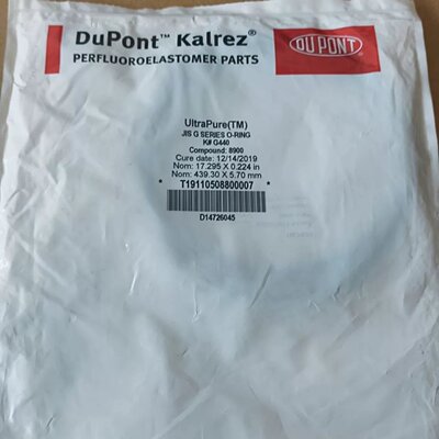 议价杜邦Kalrez UltraPure全氟醚O型圈，型号K#G可维修