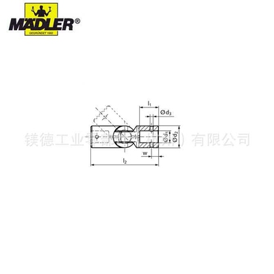 Maedler 塑料制万向节 GF型 玻璃纤维增强乙缩醛