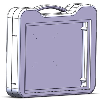 10寸威纶通触摸k屏盒子十寸人机界面安装盒塑料手持式安装盒26020