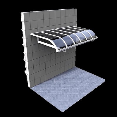 铝合金雨棚屋檐门头户外防雨阳台家用庭院阳光棚露台别墅雨搭遮阳