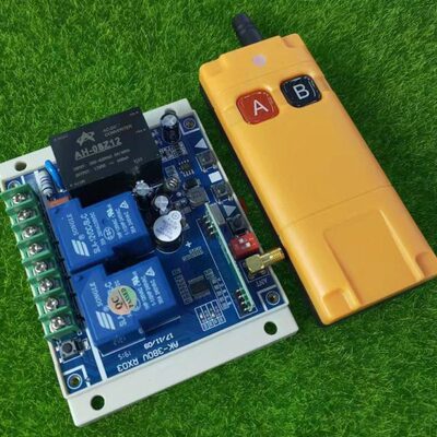2路24V12V220V380V配新款工业2键大功率无线遥控开关点动自锁互锁