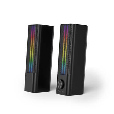 新款私模电脑soundbar拾音灯长条家用音箱2.0嗞重低音吸音响声霸