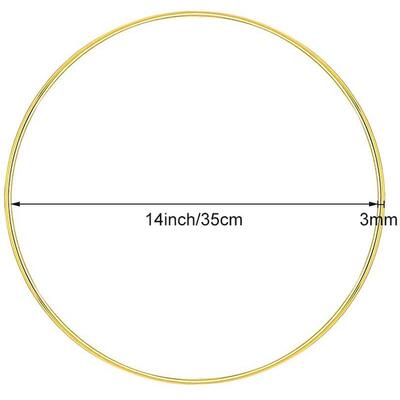金属网铁圈花环装饰EVV捕梦风圆铃圈花环大圆圈加圈焊大铁圆环大