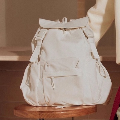 斯凯奇2025年新款女士款简约百搭防泼水双肩包户外包书包通勤背包