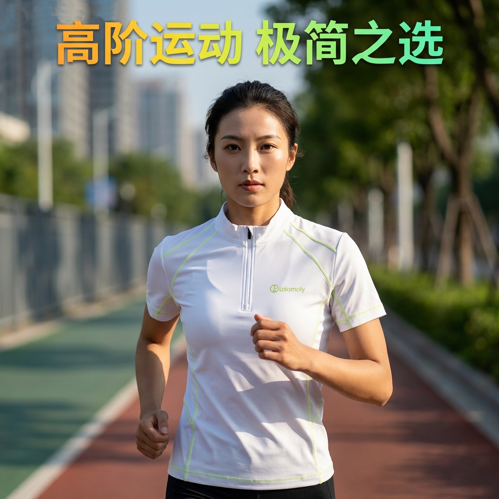 Lalamuly简约短袖运动风凉感T恤吸汗透气跑步健身瑜伽高尔夫上衣