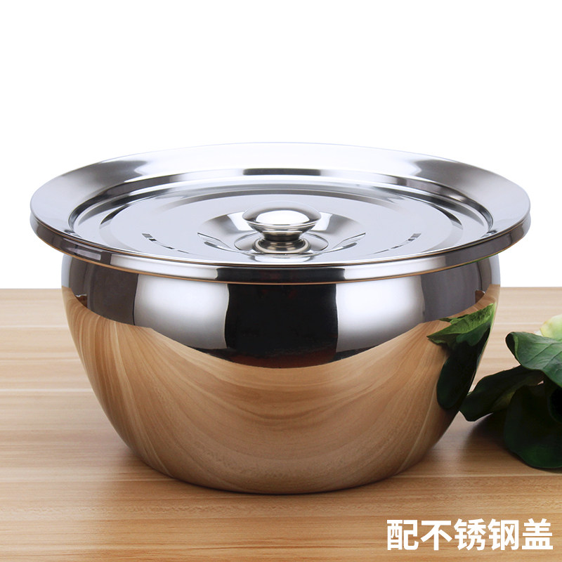 不锈钢反边油盆 油鼓 油缸酒店过用猪油罐可配家滤漏勺带盖调料盆