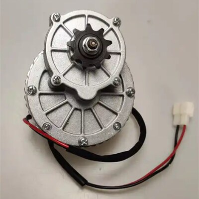 电动车有刷永磁减速电机MY1018 24V450W改装电动脚踏车机车